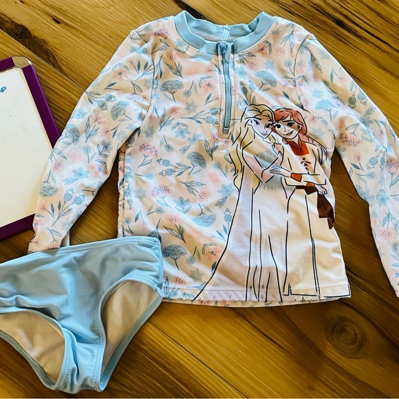 Disney | Swim | Disney Frozen Kids Swim Set Blue | Poshmark